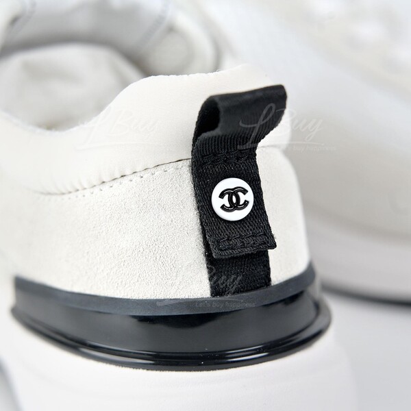 Chanel-Chanel CC Logo Net Surface White Sneakers G38803 Chanel-Chanel CC Logo Net Surface White Sneakers G38803